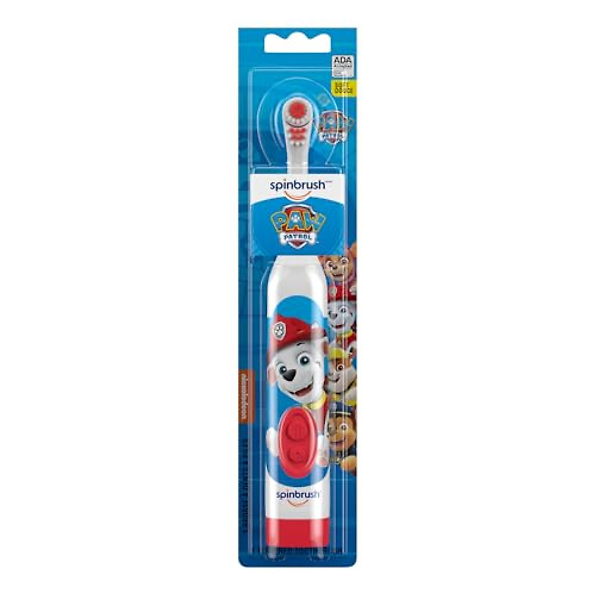 Spinbrush PAW Patrol Kid’s Electric Battery Toothbrush, Soft, 1 ct, Character May Vary