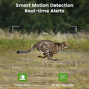 Vyze-Link 4G LTE Cellular Trail Camera, Outdoor Wireless Solar Game Cameras with Sim Card, Colorful Night Vision, Motion Activated, IP66, 360° Rotation, 2-Way Audio, No WiFi Needed, TF Card Included