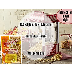 Mega pop Popcorn Kit - 10.6 Oz. (10.6 Oz. kit for 8oz. kettles) (12 Count)