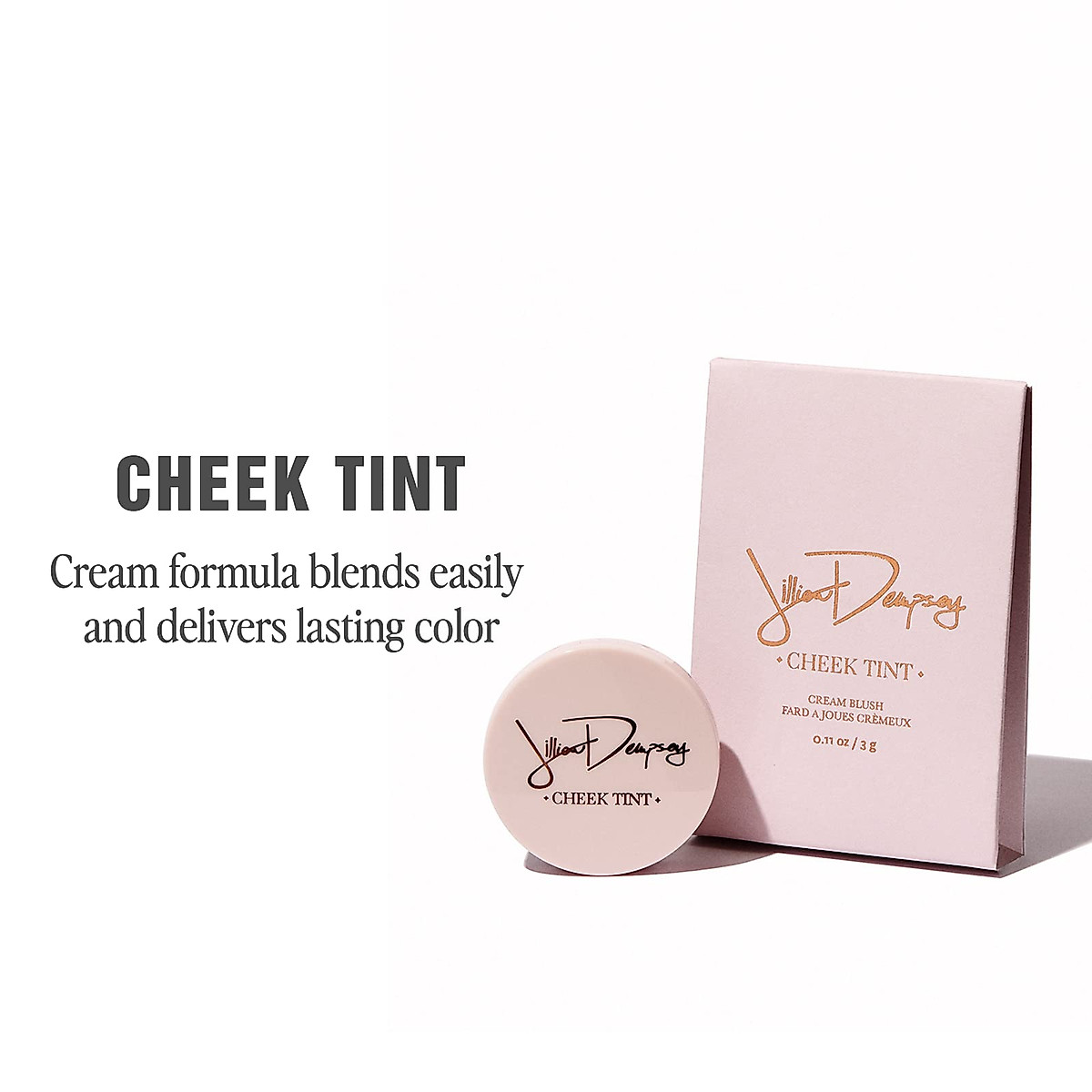 Jillian Dempsey Cheek Tint: Natural Cream Blush, Easy to Blend Makeup with Nourishing, Lasting Color I Scarlet