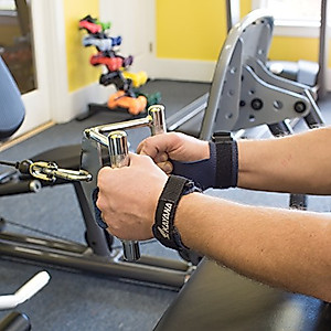 KAYANA 2 Hole Leather Gymnastics Hand Grips - Palm Protection and Wrist Support for Cross Training, Kettlebells, Pull ups, Weightlifting, Chin ups, Workout, & Exercise (Pink, Small)