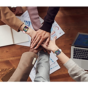 HCHLQL Smart Watch for Android iOS Phones Compatible with iPhone Samsung, Touchscreen Fitness Tracker Smartwatch with Call/SMS/Heart Rate/Pedometer for Men Women (Black)