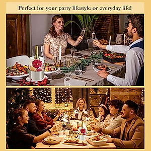 Fxswety Champagne Bucket Ice Mold Wine Bottle Chiller, DIY Your Own Wine Chiller Bucket with Flower Fruits Any Decoration for Special Parties Bar Holiday Wedding, Beautiful & Creative Decoration