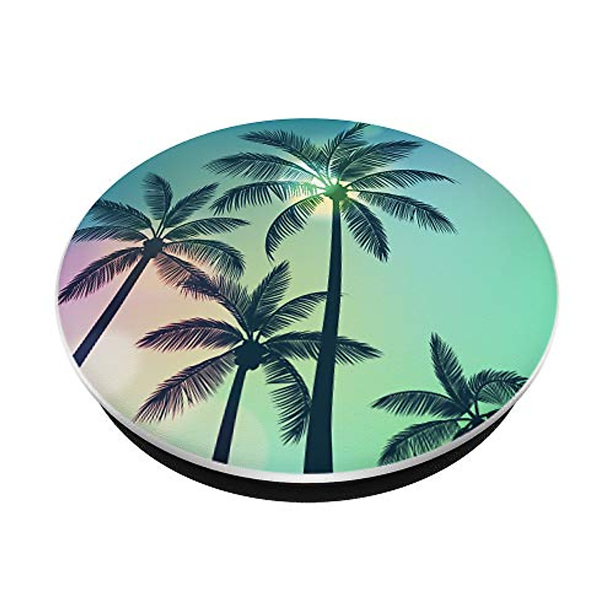 Exotic Plant Palm Tree Leaves Sunny Beach Summer Tropical PopSockets PopGrip: Swappable Grip for Phones & Tablets