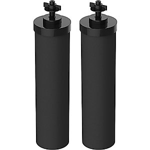 Filterlogic NSF/ANSI 372 Certified Water Filter, Replacement for Berkey® BB9-2 Black Purification Elements and Berkey® Gravity Filter System, Pack of 2