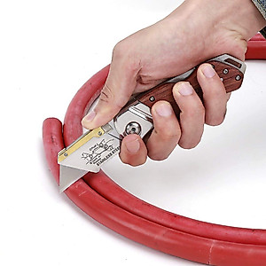 WORKPRO Utility Knife Blades Dispenser SK5 Steel 100-pack and WORKPRO Wood Handle Folding Utility Knife