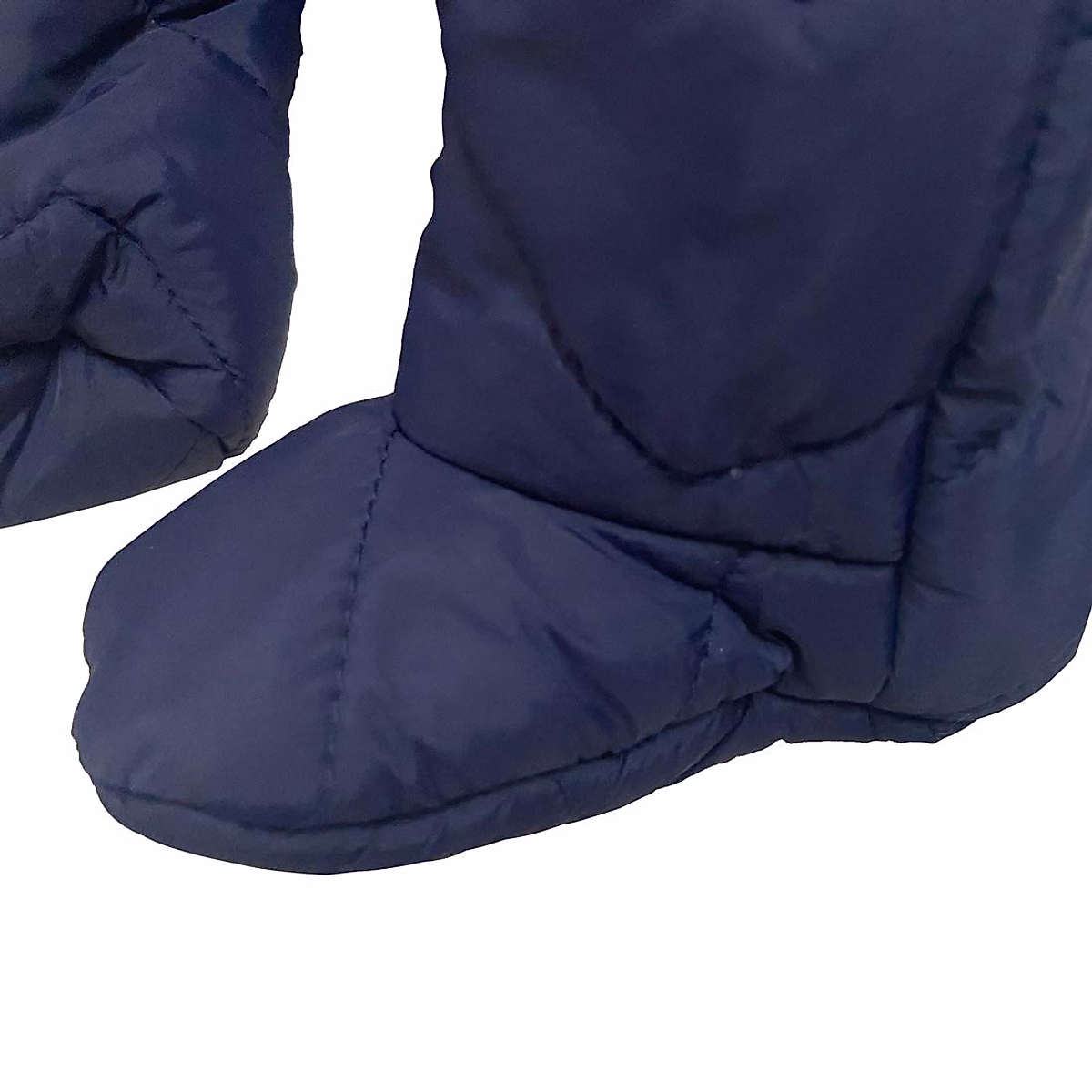 DINGDONG'S CLOSET Baby Boy Girl Winter Hooded Puffer Jacket Snowsuit with Gloves(Navy,9-12M)