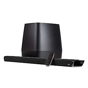 Polk Audio MagniFi 2 Sound Bar & Wireless Subwoofer (2020 Model) with 3D Audio & Built-in Chromecast - Universal 4K Compatibility - HDMI & Optical Cables Included