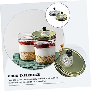 JOINPAYA 2 Set Acrylic shaker pour spout covers drinks spout cover boxed Mouth cover dispenser pouring spout oil tank can wine pourer mason jar liquid nozzle Spout beverages