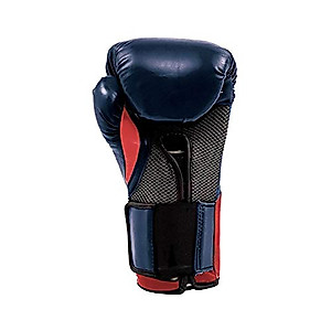 Everlast Elite Pro Style Training Gloves, Blue/Red, 16 oz