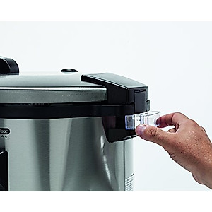 Proctor Silex Commercial 37540 Rice Cooker/Warmer, 40 Cups Cooked Rice, Non-Stick Pot, Hinged Lid, Stainless Steel Housing