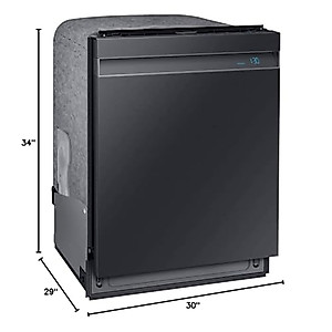 SAMSUNG DW80R9950UG Smart Linear Wash 39dBA Dishwasher in Black Stainless Steel