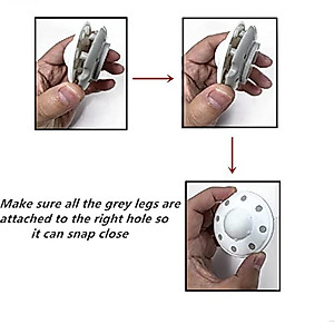 12 Pack Moth Ball Case with Adhesive Wall Sticker, Refillable Case for Moth Repellent Balls, Closet Clothes House Drawers Hanger Moth Block Case, 6cm Diameter, White, 12 Count