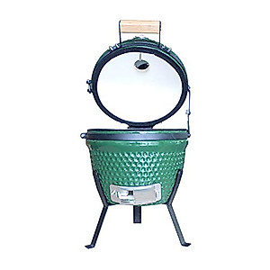 RJMOLU Charcoal Grills 13" Ceramic Barbecue Grill, BBQ Stove for Picnic Garden Terrace Camping Travel