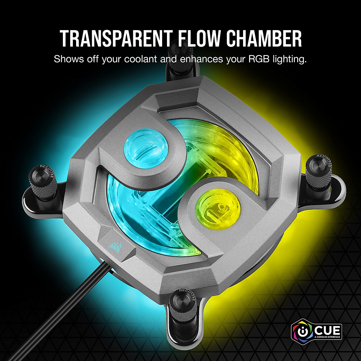 CORSAIR Hydro X Series XC7 RGB PRO CPU Water Block for Intel LGA 1700, 1200, 115X and AMD Socket AM4 (Copper Cold Plate, 110 MicroCooling Fins, 5V ARGB Motherboard Adapter Cable Included) Silver