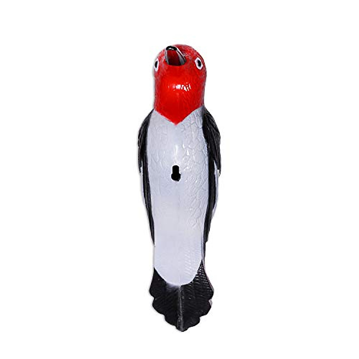 Woodpecker Tree Ornament Decoy Plastic & Metal Decorative Deterrent & Repeller- Easy to Mount-House, Tree or Gift 9" Tall