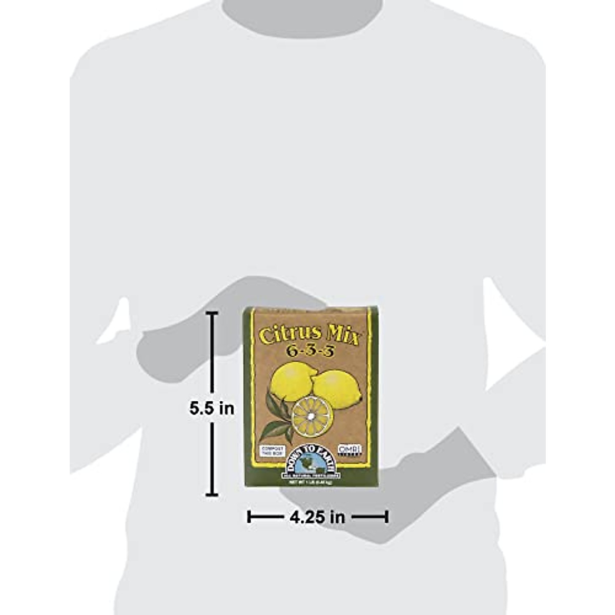 Down to Earth Organic Citrus Fertilizer Mix 6-3-3, 1 lb