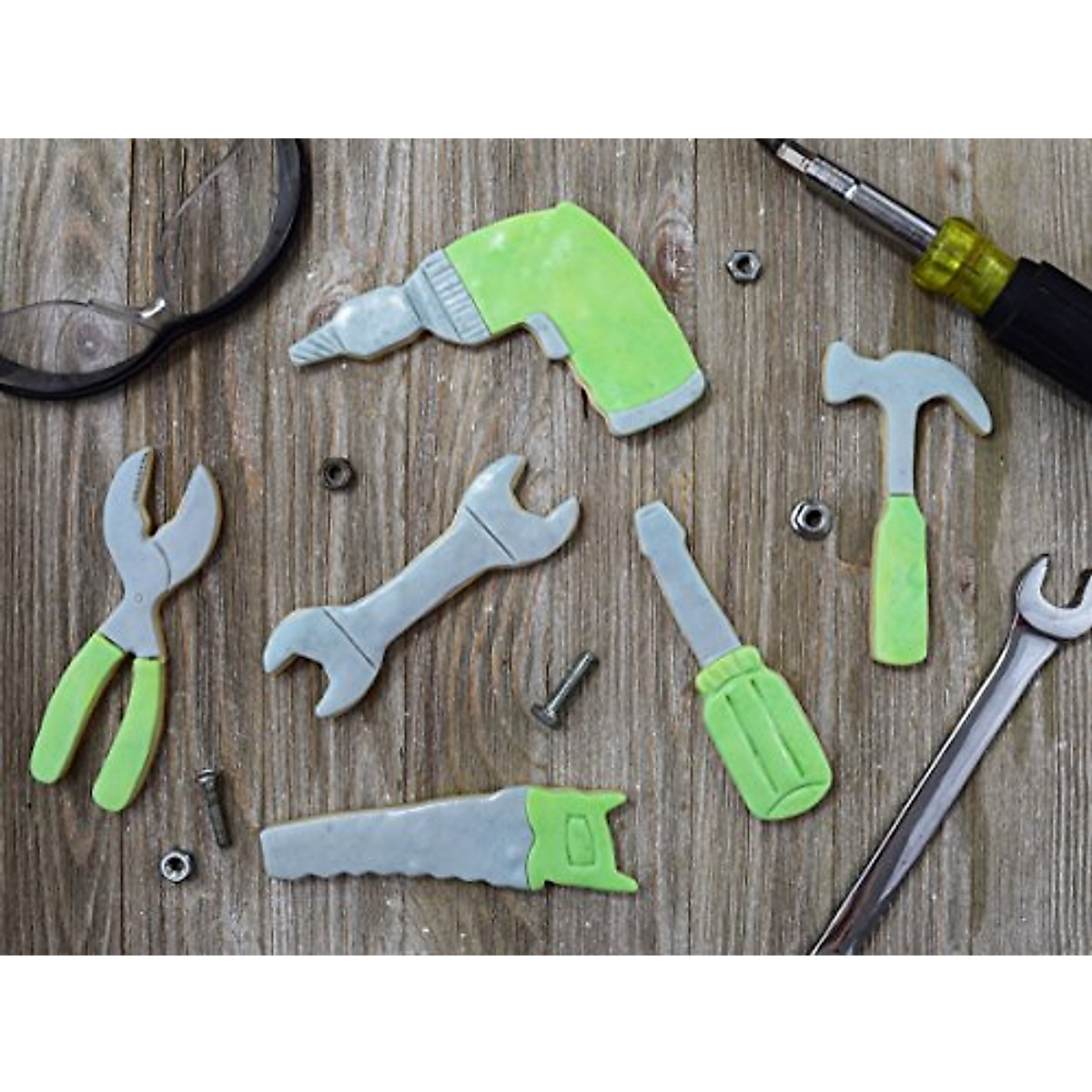 R&M International Construction Tool 6-Piece Cookie Cutter Set, 1-Pack, Metallic