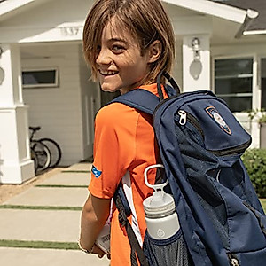 ThermoFlask Double Wall Vacuum Insulated Stainless Steel Kids Water Bottle with Straw Lid, 16 Ounce, 2-Pack, Blueberry/Wolf Grey