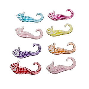 JORCEDI 100 Pcs Mixed Mini Conch Sea Stars Seashells Seahorse Beach Wedding Ornament for Table Scatters Beach Theme Sea Shells Party Decoration Crafts