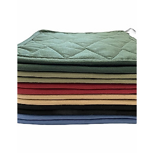 12 Pack Square Pot Holders 100% Cotton Heat Resistant Hotpads for Cooking Kitchen Potholder Set Trivet for Cooking Baking Camping House with Hanging Loops, Size: 8x8inch, Machine Washable