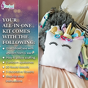 Unicorn Pillow Kit & Mermaid Jewelry Box Kit Bundle - Fun DIY Arts and Crafts Project for Kids Ages 6 7 8 9 10 11 12 - Great Gifts for All Occasions