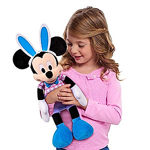 Disney Easter 19-Inch Mickey Mouse Large Plush, Mickey Mouse in Bunny Outfit with Ears, Officially Licensed Kids Toys for Ages 2 Up, Amazon Exclusive