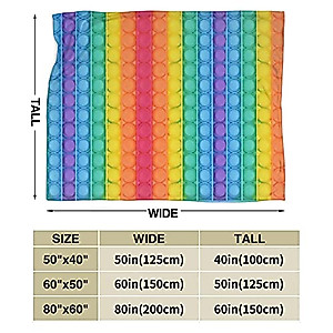 Ultra-Soft Blanket 3D Printing Flannel Throw Blanket for Couch Sofa Bed Throw Size Super Cozy and Comfy for All Seasons 1-50"x40"