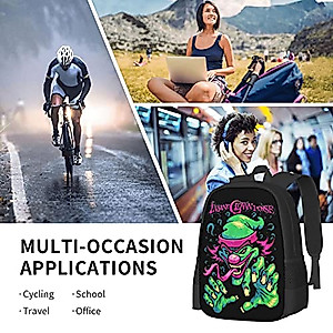 STYLOPUNK Icp Backpack Mens Women Backpacks Laptop Rucksack Funny Bookbag For Teen Girl Boy Outdoor Daypack, Black