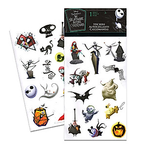 Nightmare Before Christmas Throw Blanket - Jack Skellington Blanket Kids Bundle Includes 60" x 90" Nightmare Before Christmas Throw Plus Stickers | Nightmare Before Christmas Blanket for Kids