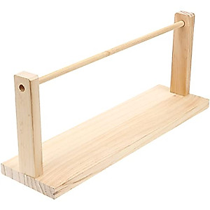 Gadpiparty Vintage Rotatable Wood Bobbins Stand Twine Dispenser Thread Holder Hair Braiding Rack Spool Wooden Braid Stand Sewing Ribbon Yarn Storage Organizer Crafts Accessories