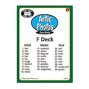 Super Duper Publications | Articulation Photos F Fun Deck Flash Cards | Educational Learning Resource for Children