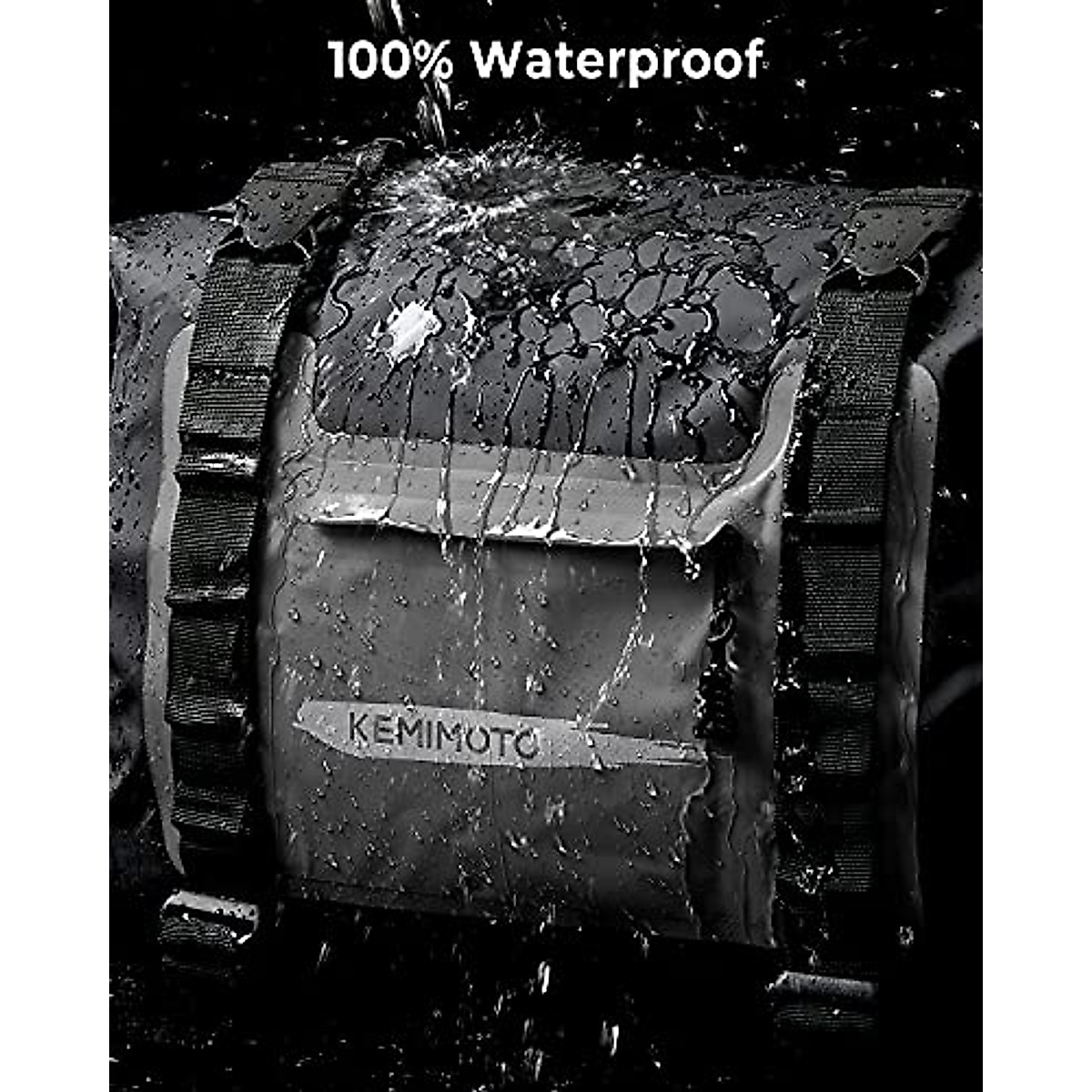 KEMIMOTO 50L Motorcycle Saddlebags with 30L Motorcycle Saddlebags