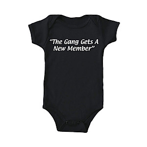 Haase Unlimited The Gang Gets A New Member - Sunny Bodysuit (Black, Newborn)