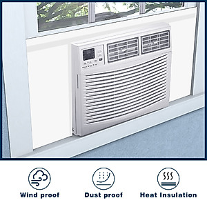 Pearwow AC Insulation Side Foam Panels for Window AC Unit,Indoor Air Conditioner Cover,Air Conditioner Side Panels Kit with Window AC Insulation Top Panel for Winter and Summer