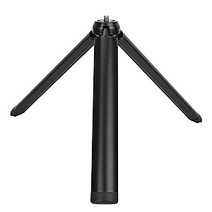 Black High Bearing Capacity with Anti-Slip Rubber Mat Foldable Mini Tripod, Action Camera Tripod, for Phone Gimbal