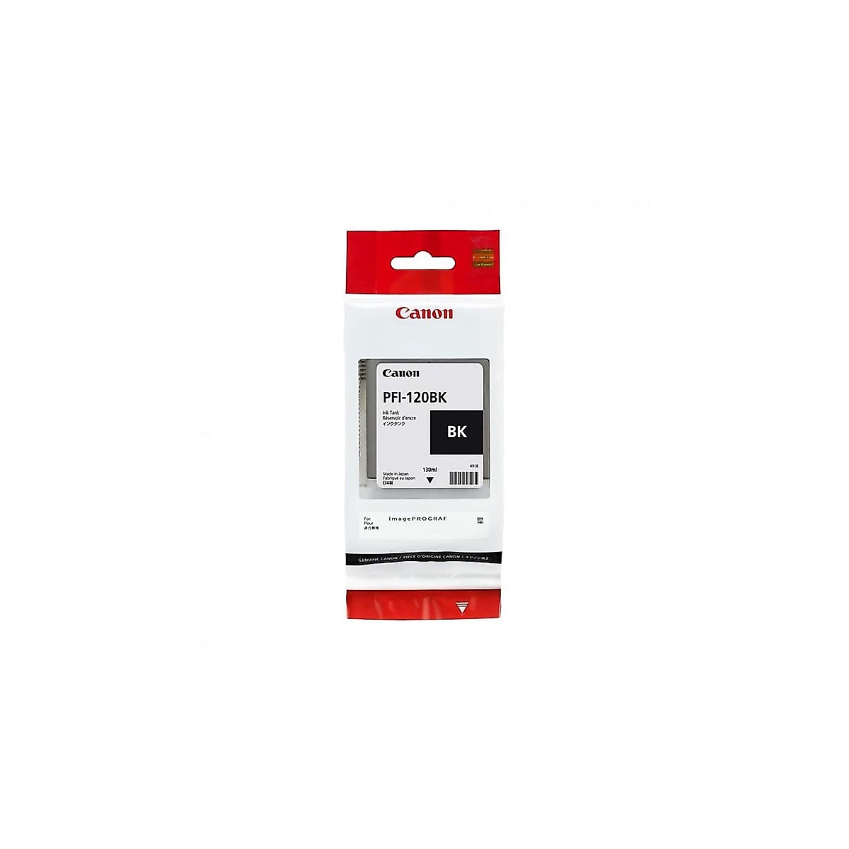 Canon PFI-120BK Pigment Black Ink Tank 130ml in Retail Packaging