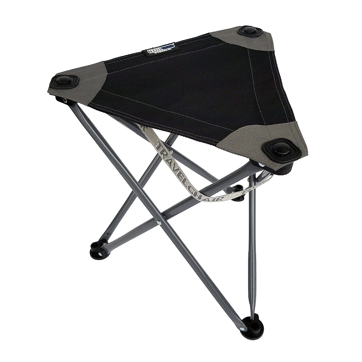 Travel Chair Big Slacker Stool, Portable Tripod Chair for Outdoor Adventures, Folding Travel Stool, Black