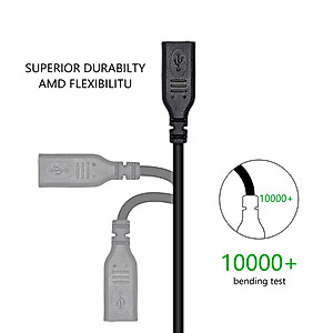SinLoon USB C Extension Cable Type C Male to Female Short Cable Right Angle 90 Degree USB 3.1 10Gbps Fast Charging 4K HD Video Audio Data Transfer Cord for Laptop & Tablet & Mobile Phone (-)