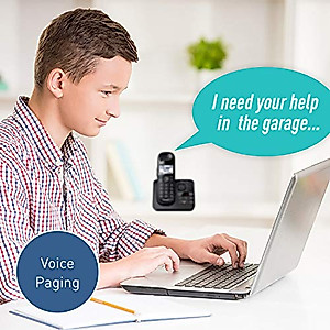 Panasonic KX-TGL432B Dect_6.0 2-Handset Landline Telephone, Black