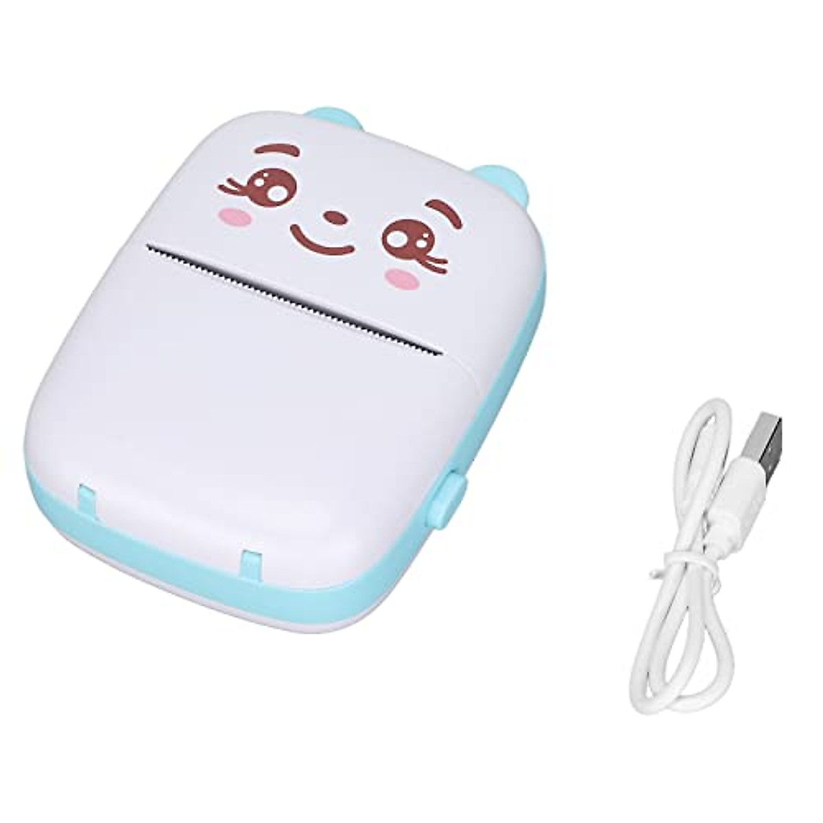 Deryang Mini Printer, Photo Printer Low Working Noise Environmental Friendly for Student for Household for Outdoor for School