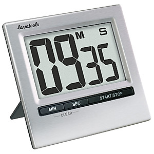 Lavatools KT2 Digital Kitchen Timer & Stopwatch, Large Display, Bold Digits, Simple Operation, Loud Alarm, Magnetic Kickstand for Cooking and Classroom