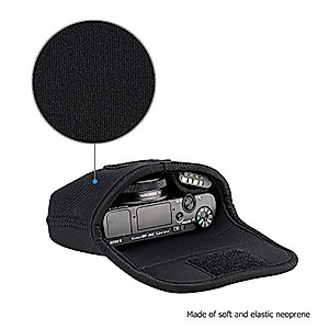 JJC Compact Camera Case Travel Pouch Sleeve for Canon G7X G9X G5X SX740 SX730 SX620 Sony ZV-1 ZV1 ZV-1F ZV1F RX100 VII VI VA IV Olympus TG-6 TG-5 TG-4 Fuji XP140 XP130 XP90 XP80 Ricoh GR III II & More