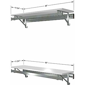Arrange A Space Double Shelf-Hang Closet System 44” White RCMBX.44.W