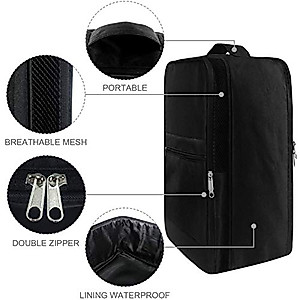 Nanmma Waterproof Shoe Box Bags Pouches Grunge American Flag for Travel Storage Organizer Bag