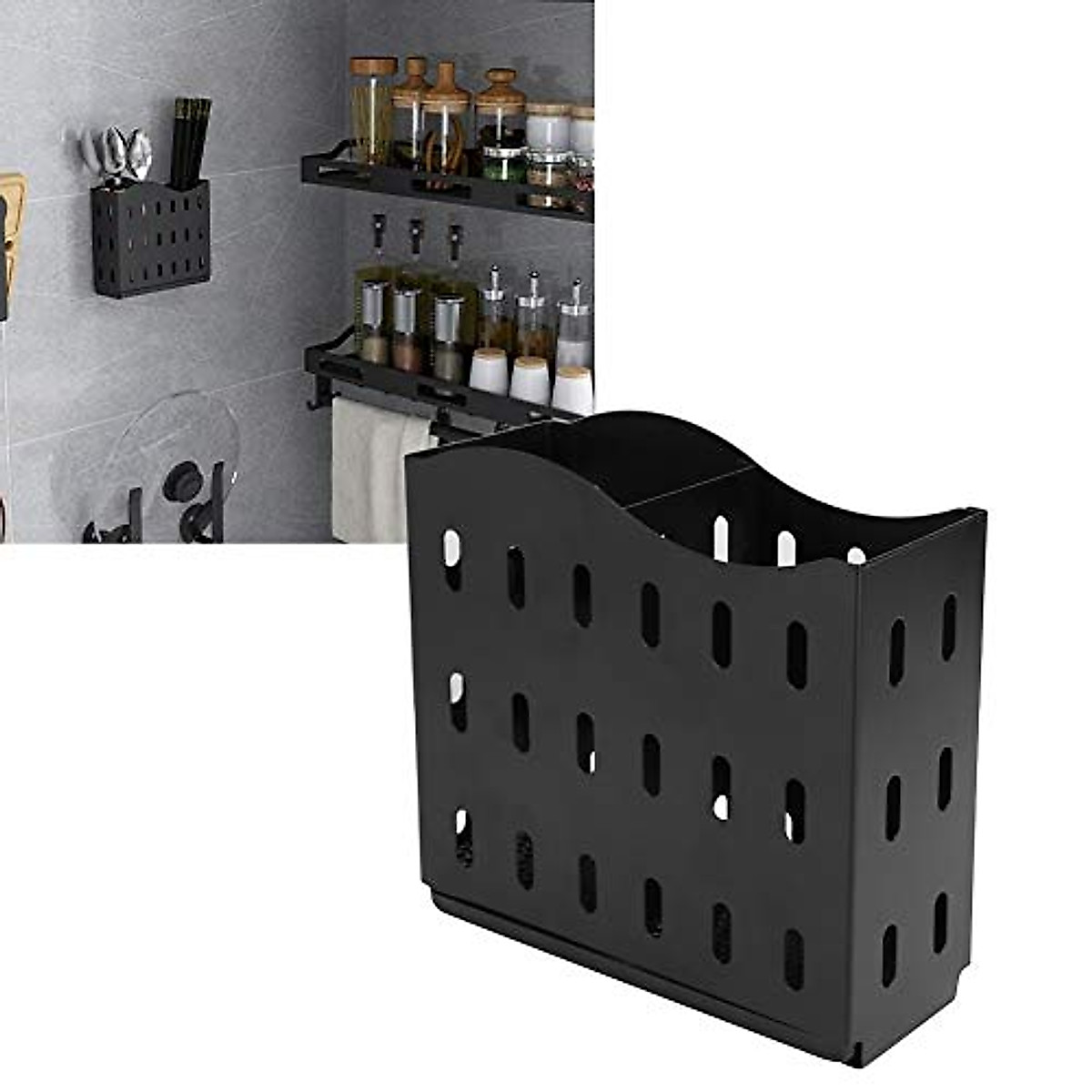 Cutlery Holder Space Saving 304 Stainless Steel Chopsticks Holder Storage Drainer Lightweight wearresistant Durable Chopsticks Tableware Utensil