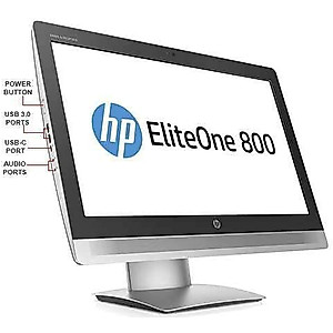 HP EliteOne 800 G2 Non Touch 23 FHD All in One PC - Intel Core i5-6500 3.2GHz 16GB 256GB SSD Webcam WiFi Windows 10 Pro Without CD ROM(Renewed)