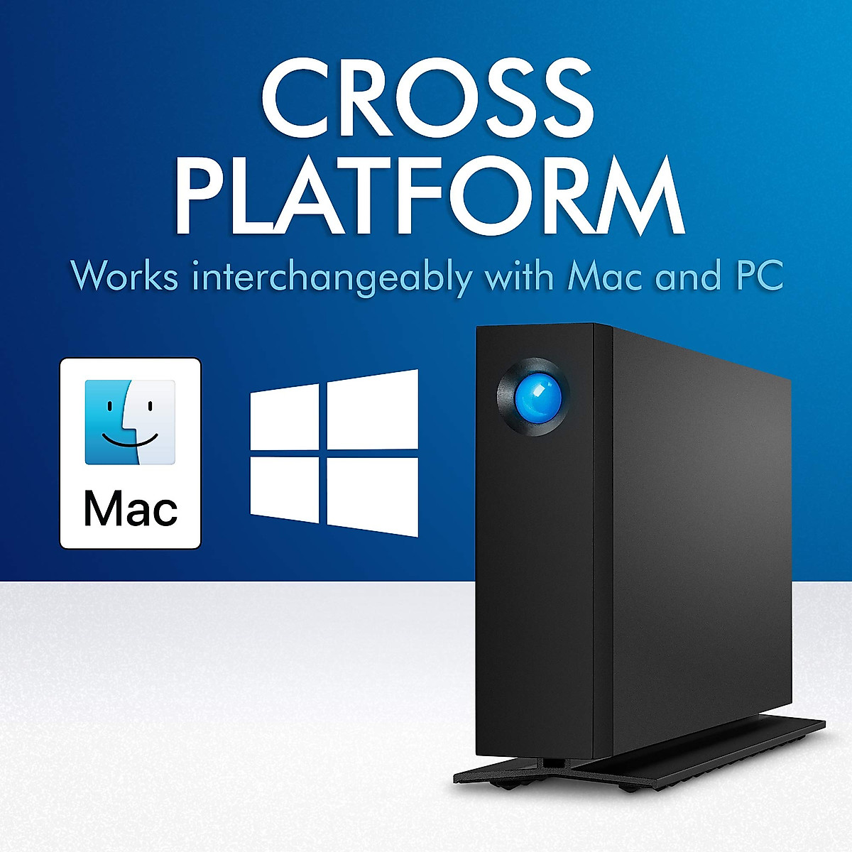 LaCie - STHA4000800 d2 Professional 4TB External Hard Drive Desktop HDD – USB-C USB 3.0 7200 RPM Enterprise Class Drives, 5 Year Warranty and Recovery Service (STHA4000800) Black