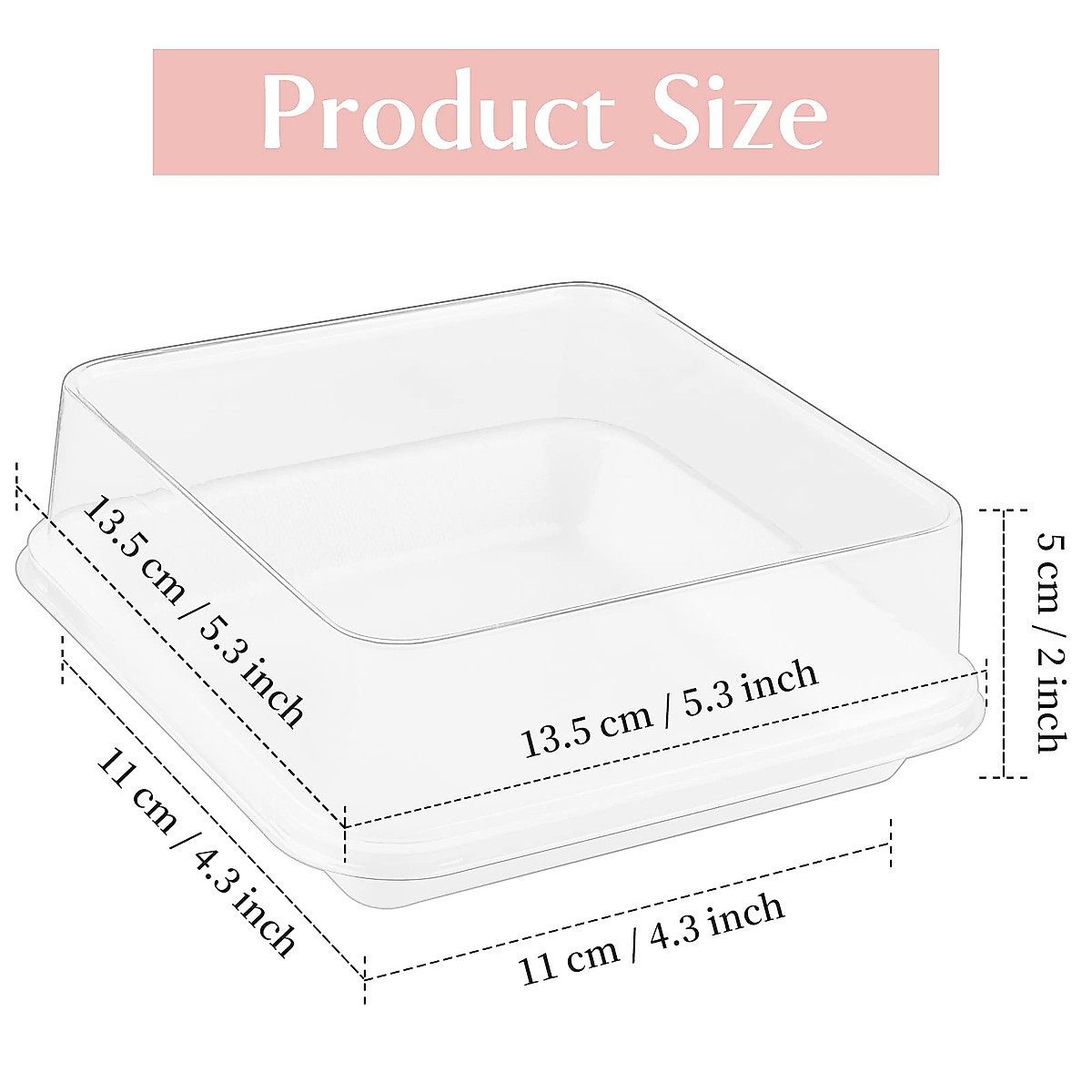 ZORRITA 50 Pack Plastic Charcuterie Boxes with Lid