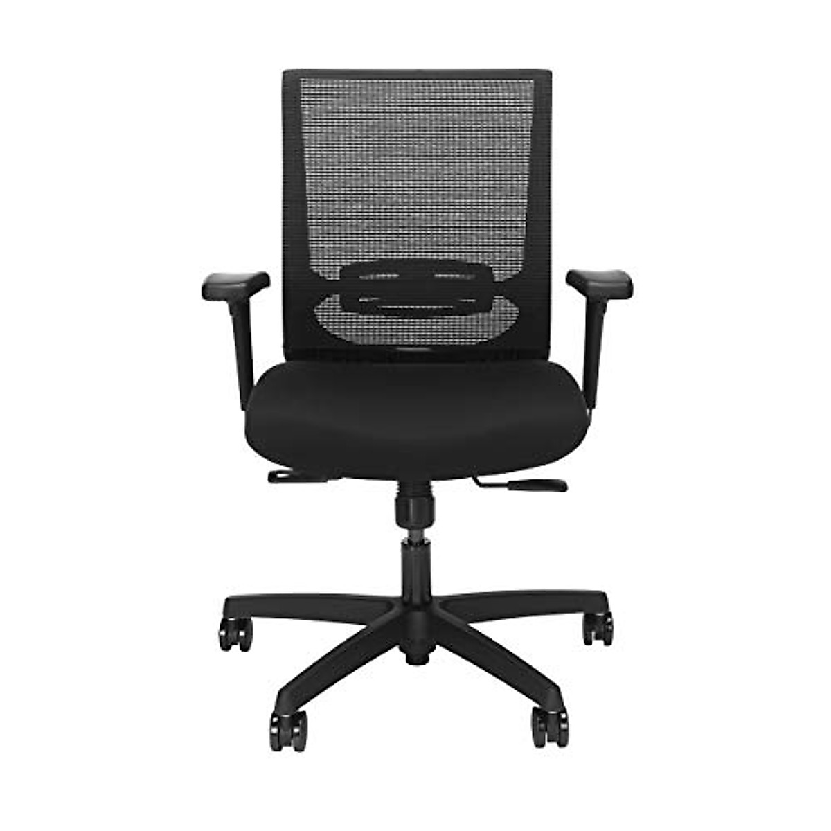 HON Convergence Mesh Back Task Chair with Height-Adjustable Arms, in Black